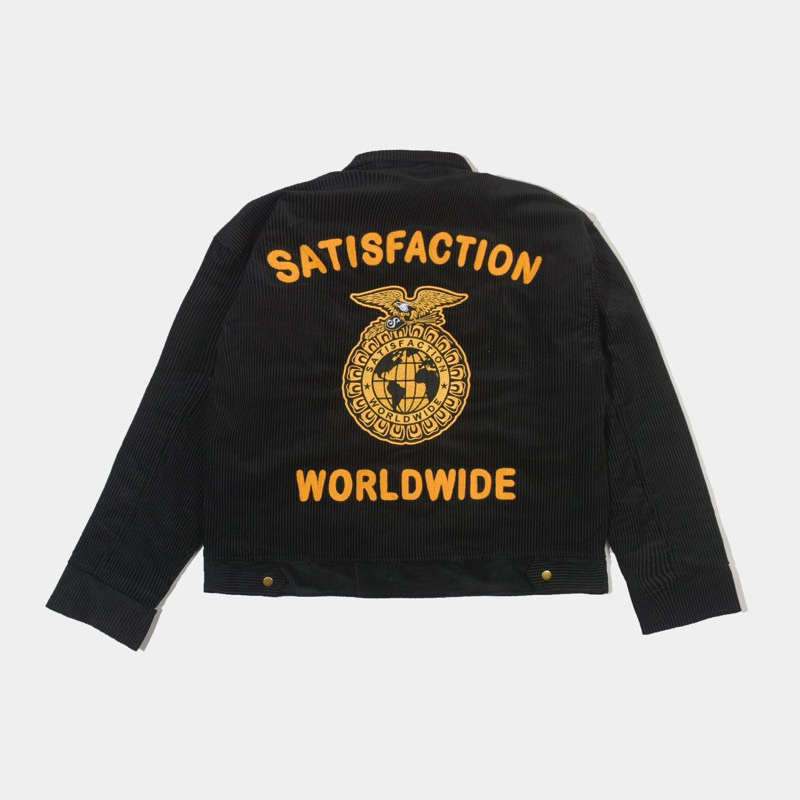 Jual Satisfaction Work Jacket Boxy Corduroy W.R.W.D Black | Shopee ...