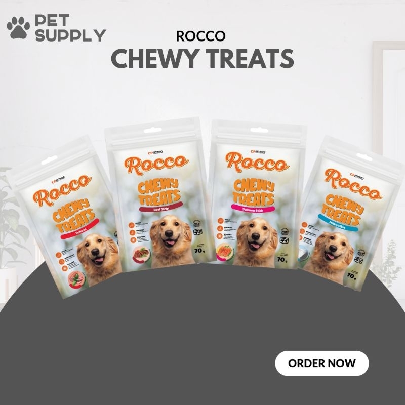 Jual Rocco Chewy Treats Semua Varian 70 gr - Makanan Anjing Cemilan ...