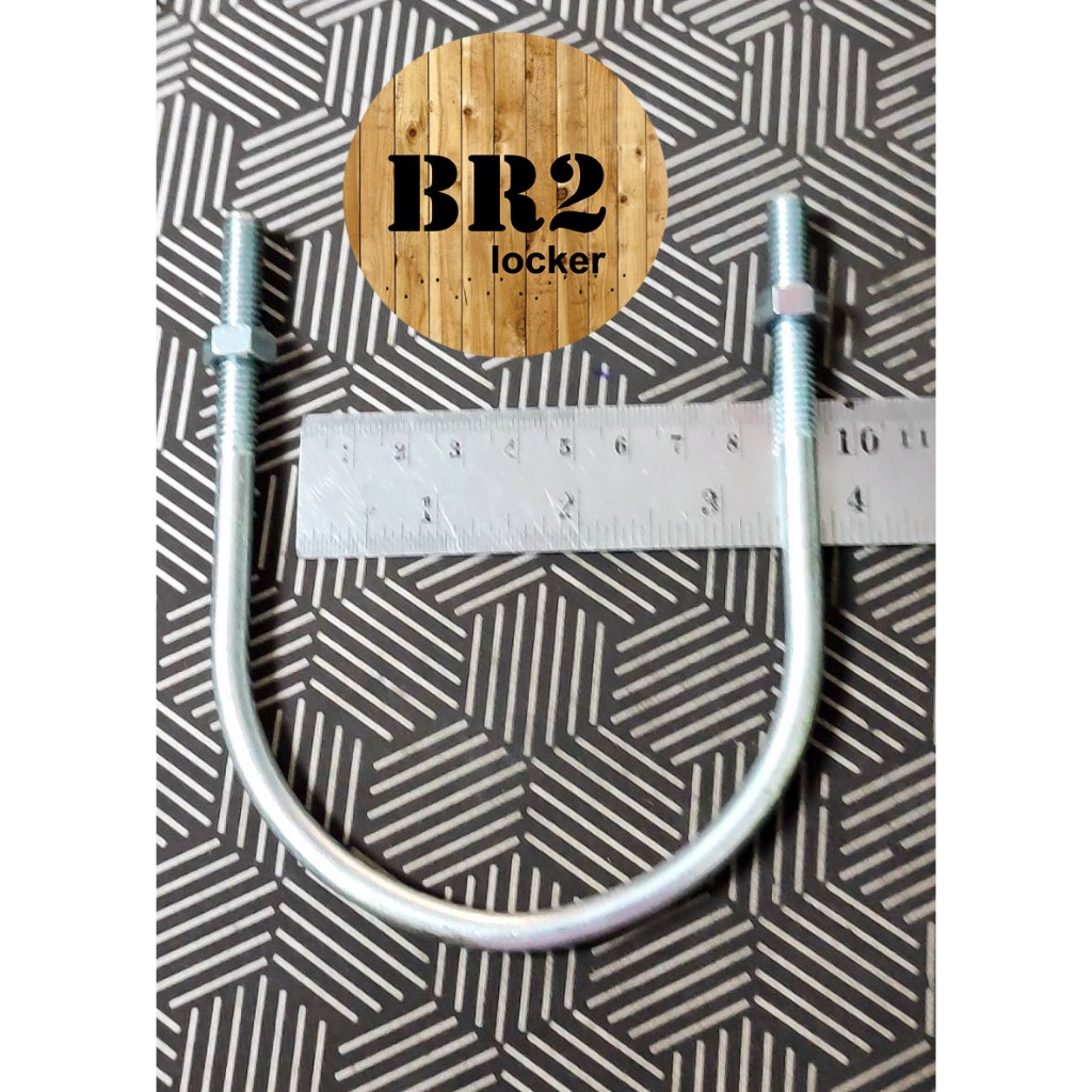Jual U Bolt / Baut U 5/16 x 3 inch dan 2 mur / 1 pcs | Shopee Indonesia