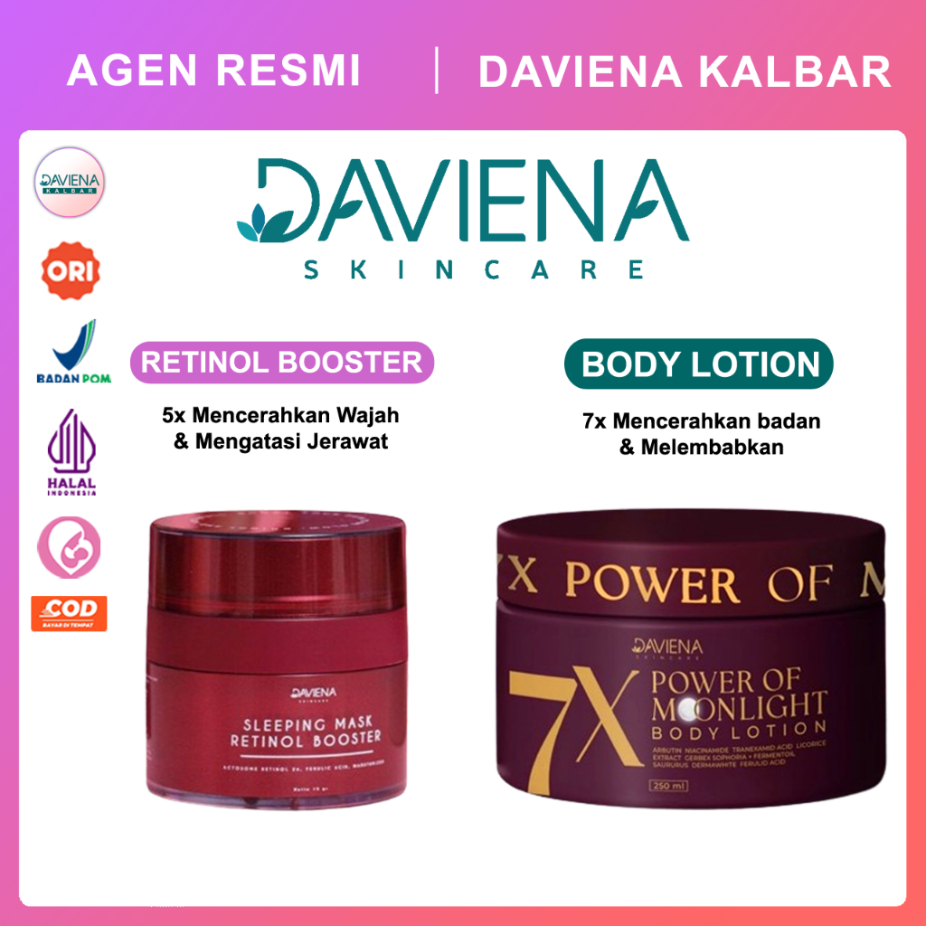 Jual DAVIENA RETINOL BOOSTER DAVIENA HB DOSTING BODY LOTION DAVIENA ...