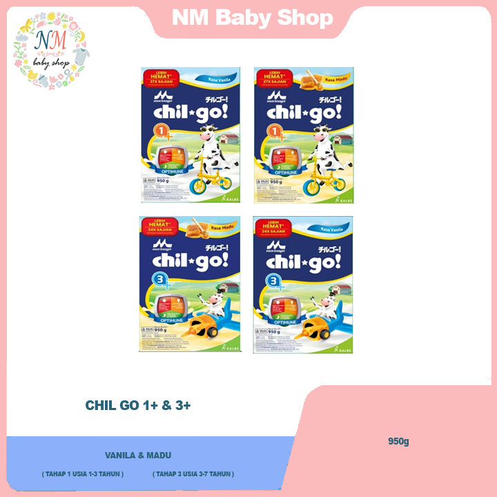 Jual POTONG TUTUP KEMASAN BARU CHILGO POWDER 1+3+ 950 GR VANILA MADU ...