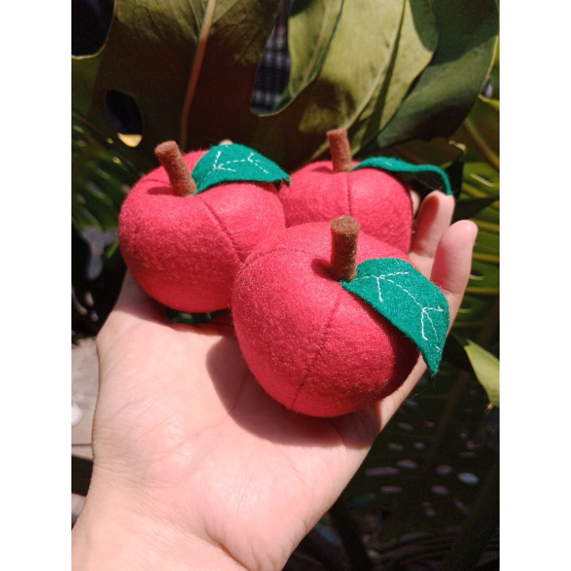 Jual Replika Apel / Mainan Anak / Edukasi Anak / Flanel / Apel | Shopee ...