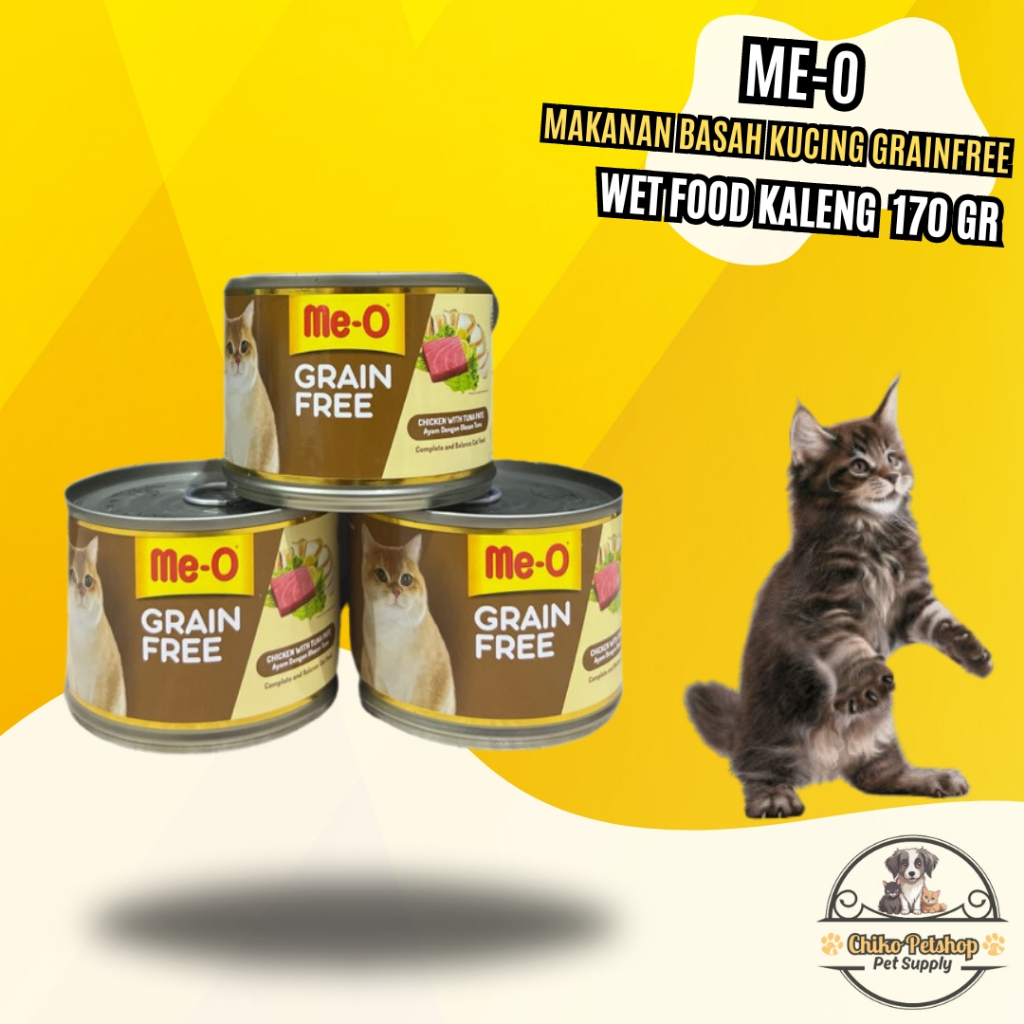 Jual [ 170 GR ] Meo Kaleng Makanan Basah Kucing Grain Free ...