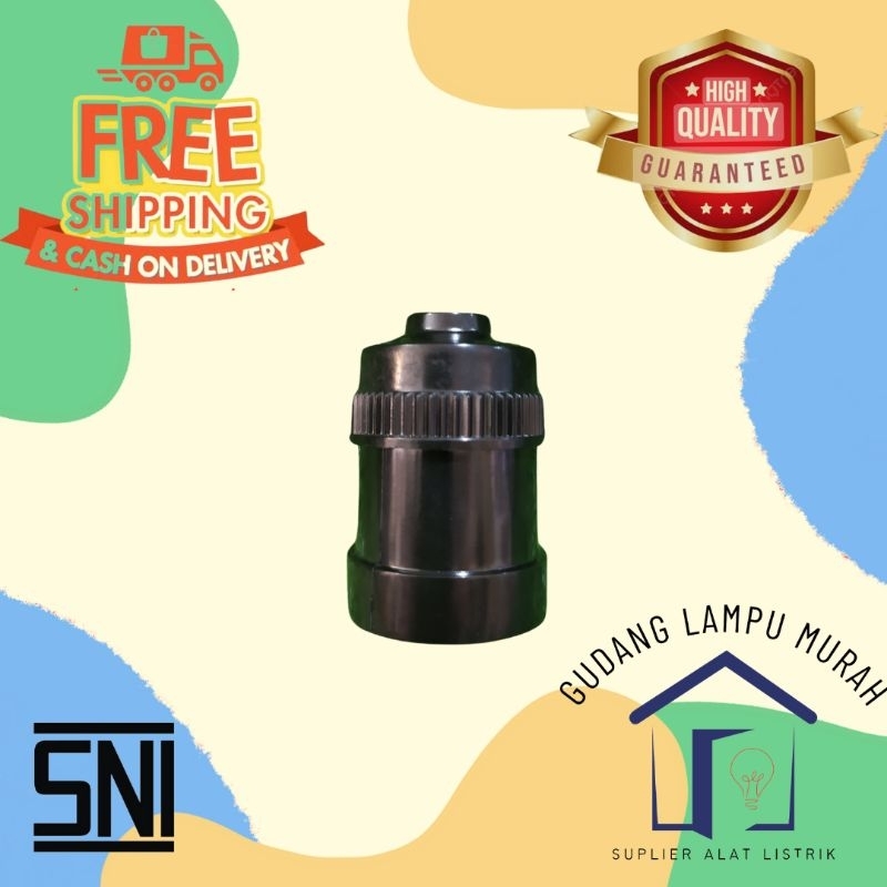 Jual Fitting gantung Murah Tebal SNI Rumah Lampu Gantung Murah Fiting gantung Hitam Murah ...