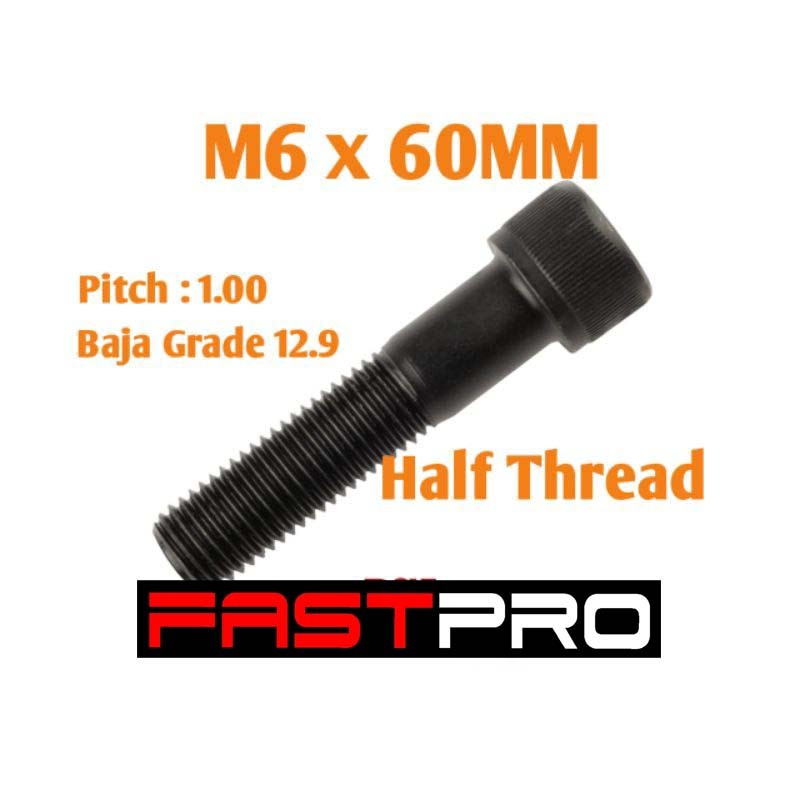 Jual Baut L Baja M6 x 60 / Socket Head Kunci L Grade 12.9 / HT Harga 1 Pcs | Shopee Indonesia