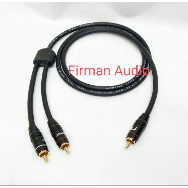 Jual Kabel Subwoofer 1 Ke 2 1-5mtr Plus Jack 1 Jack RCA Male Ke 2 RCA ...