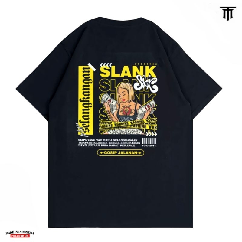 Jual Kaos Hitam Slank Mafia Slangkangan | Kaos Band Original | Premium ...
