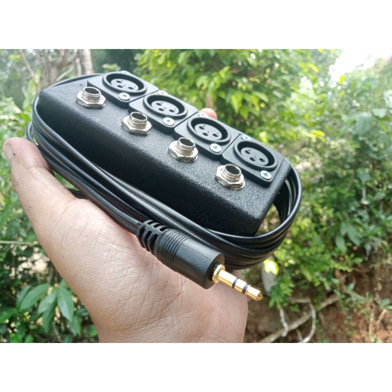 Jual SPLITER MIC & LINE INPUT TO AUX 3,5mm | Shopee Indonesia