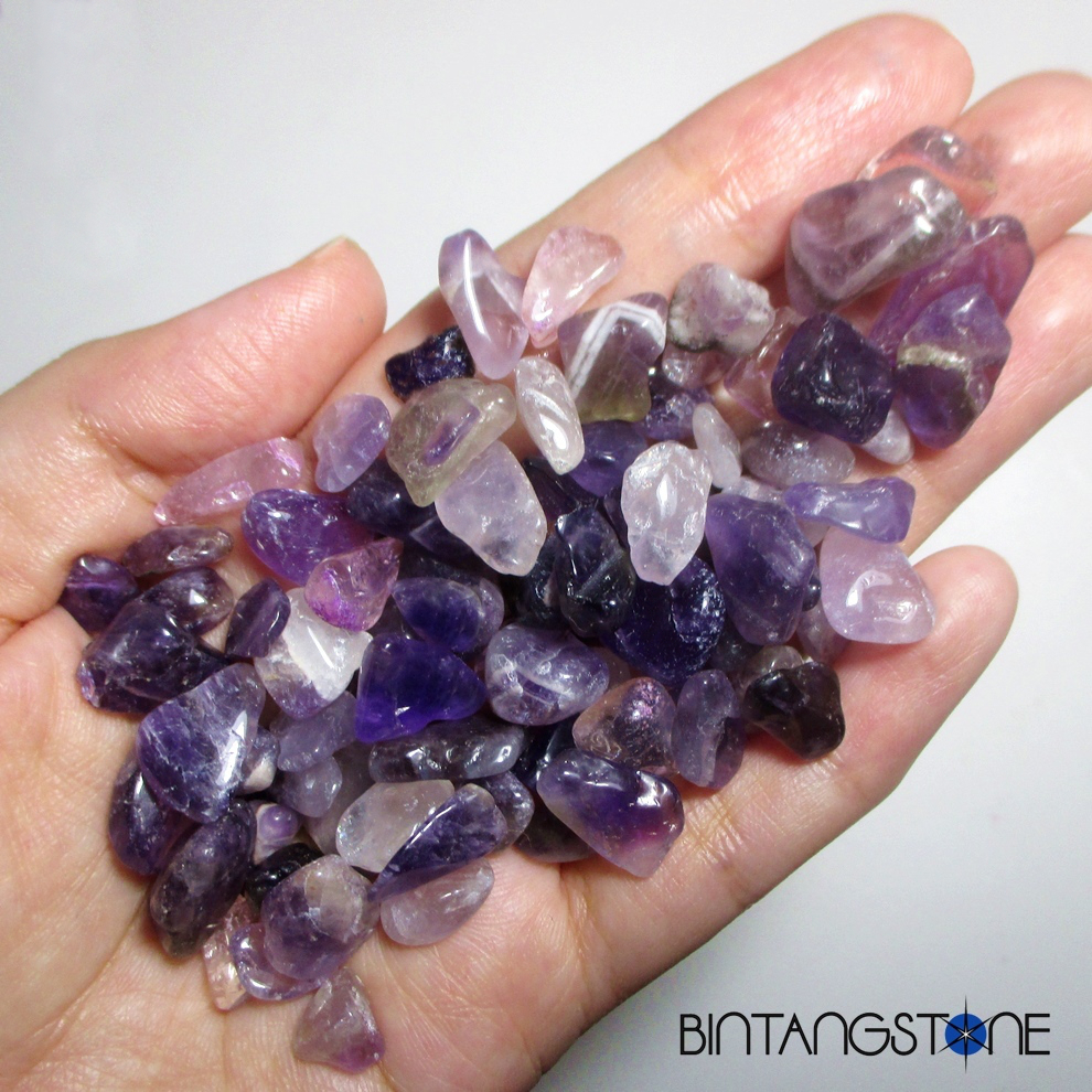 Jual 10 Gram Amethyst Brazil Tumbled Chips Stone Healing Crystal ...