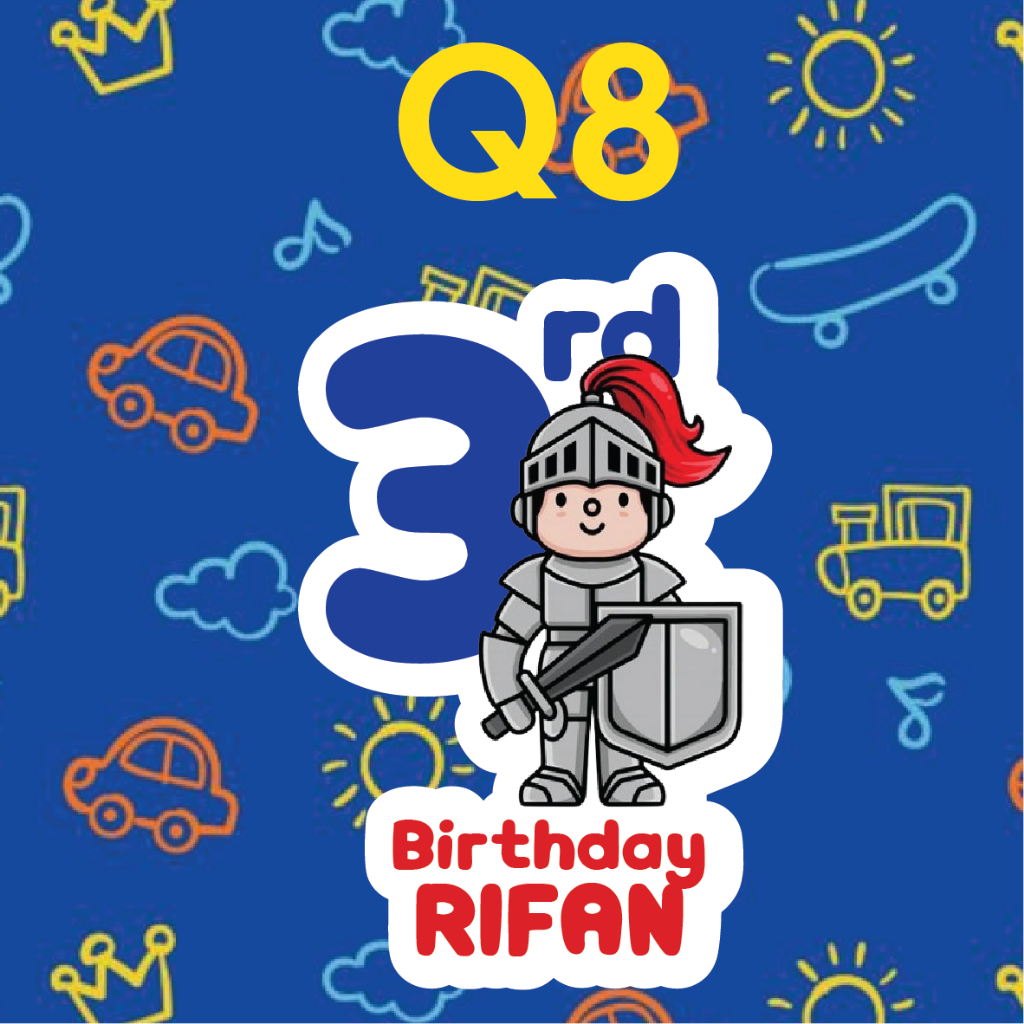 Jual Sticker Ulang Tahun Anak ULTAH BENTUK Sticker Bento Birthday ...