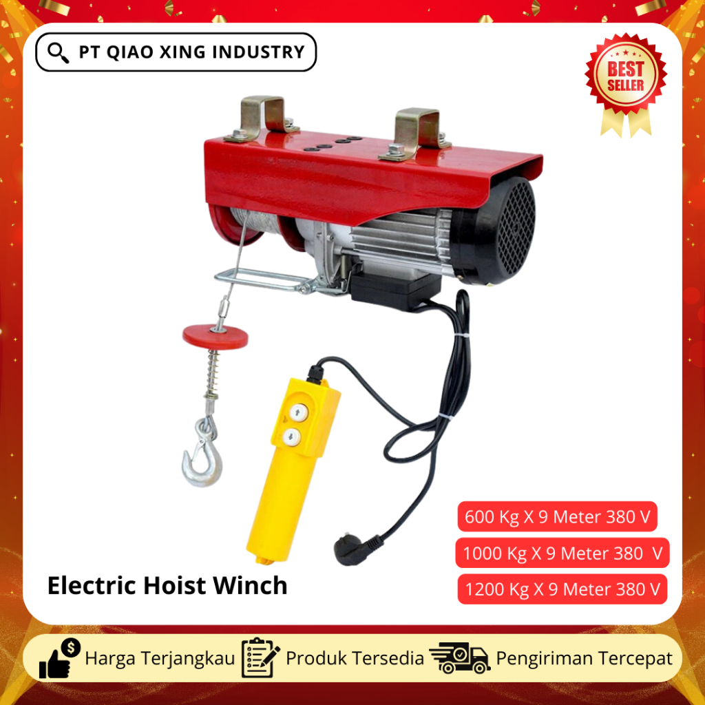 Jual Mini ELECTRIC WIRE ROPE HOIST TAKEL KATROL LISTRIK 1 Ton x 9 M ...