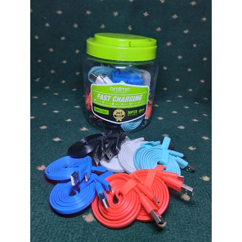 Jual ORAIMO OCD-C22P Candy (1Toples Isi 30pcs) Data Cable Type-C Fast ...