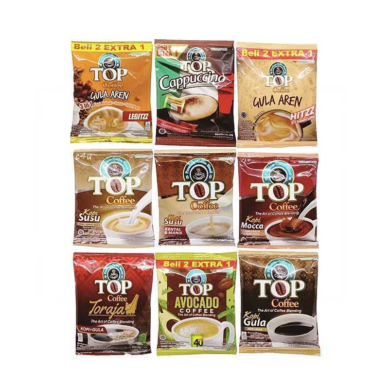 Jual Top Coffee - Kopi Instan 3in1 - Avocado Kopi / Gula Aren / White ...