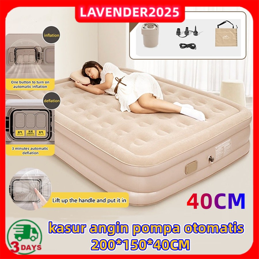 Jual Kasur Sofa Tiup Sambungan Pompa Pengisi Daya Listrik Kasur Besar ...