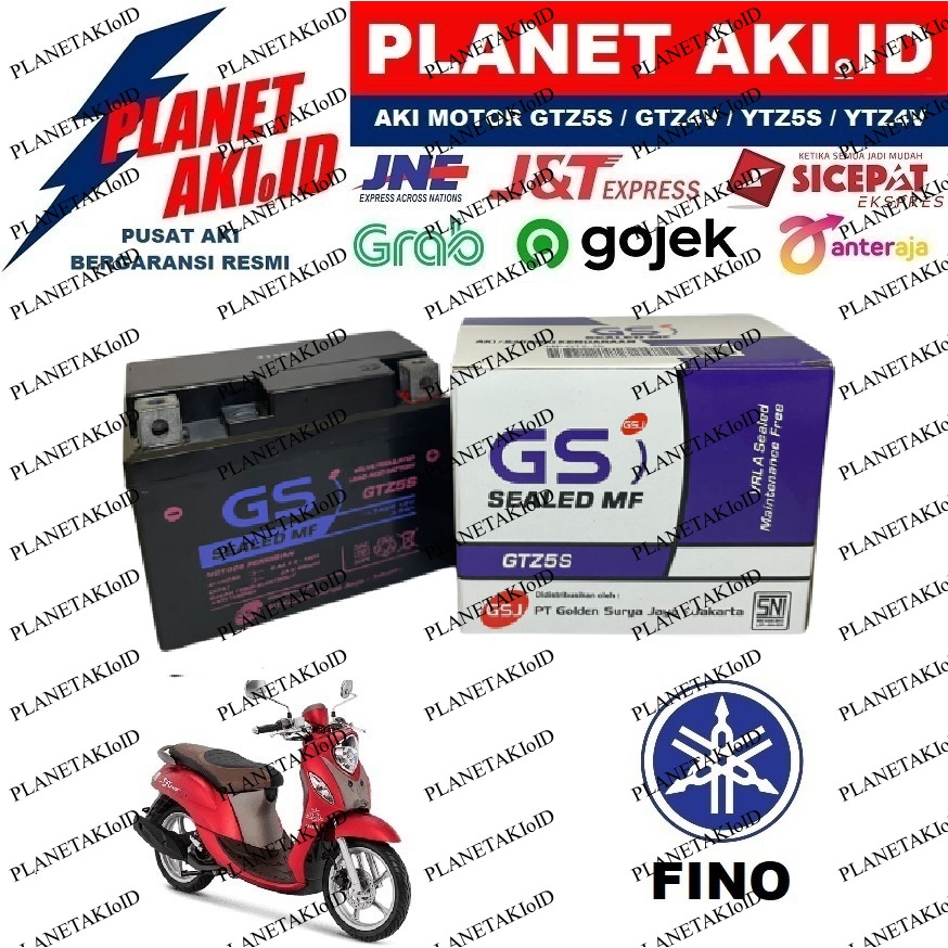 Jual Aki Motor Yamaha Fino GTZ5S Accu Kering MF | Shopee Indonesia