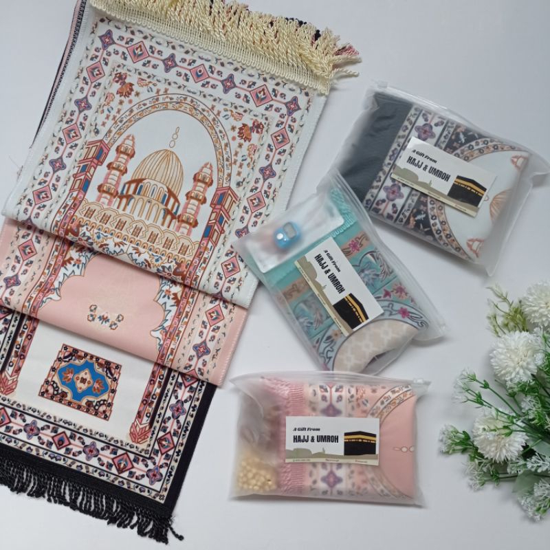 Jual Souvenir Haji oleh-oleh umroh | Sajadah mini Tasbih digital Kurma ...