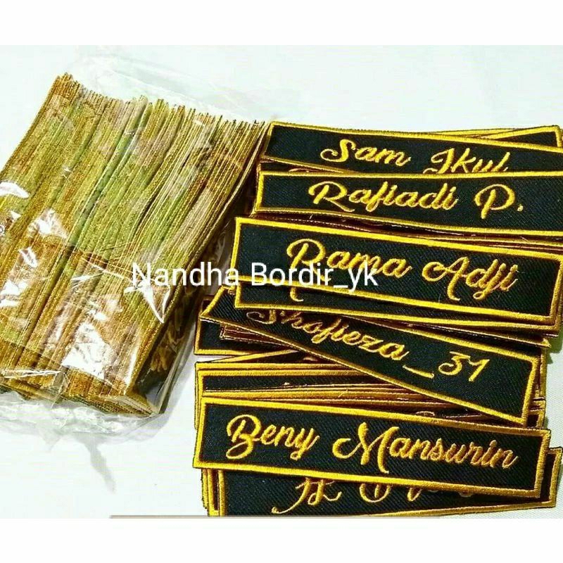 Jual BORDIR NAMA DADA CUSTOM/NAME TAG/PATCH/EMBLEM NAMA | Shopee Indonesia