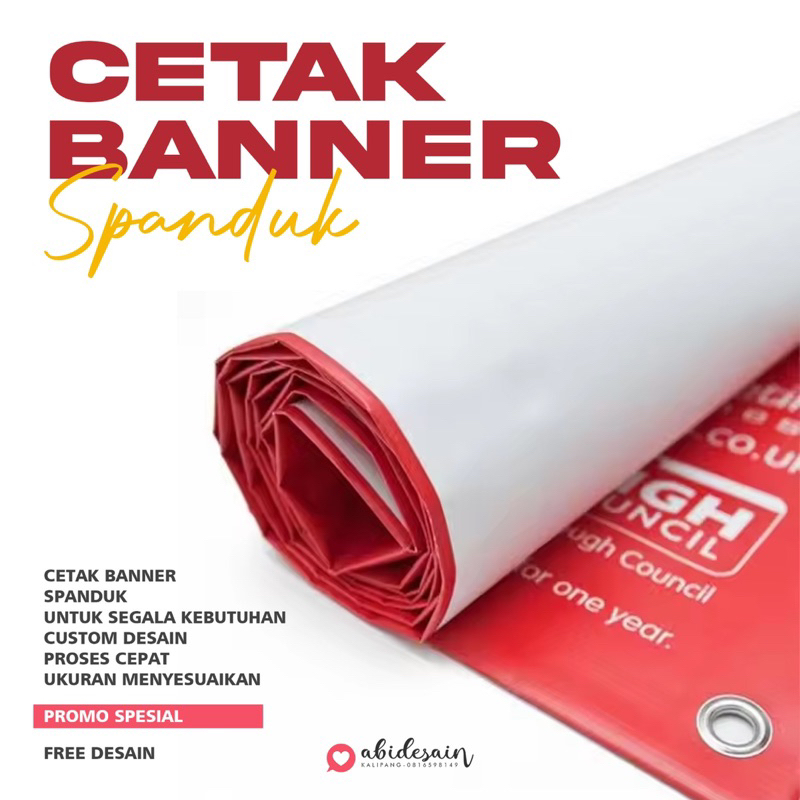 Jual CETAK BANNER / SPANDUK Custom - Spesial Promo FREE DESAIN | Shopee ...