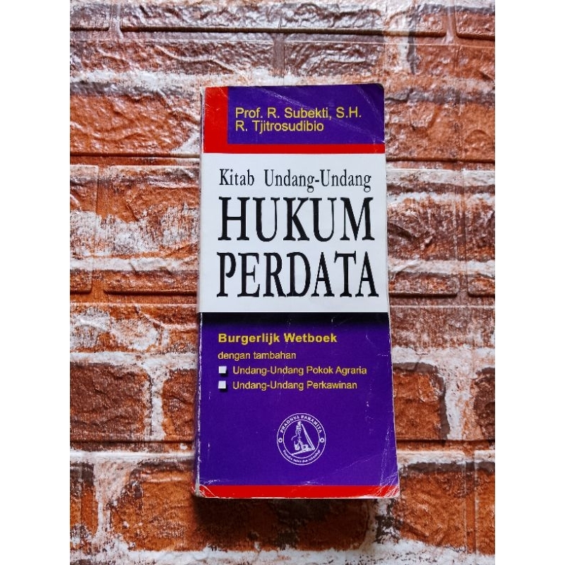 Jual BUKU KITAB UNDANG - UNDANG HUKUM PERDATA | Shopee Indonesia