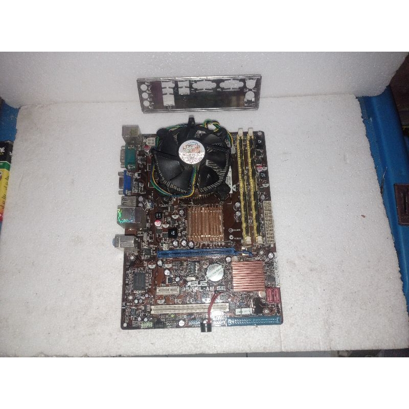 Jual Paket Motherboard lga 775 ddr2 core 2 duo plus fan processor ...