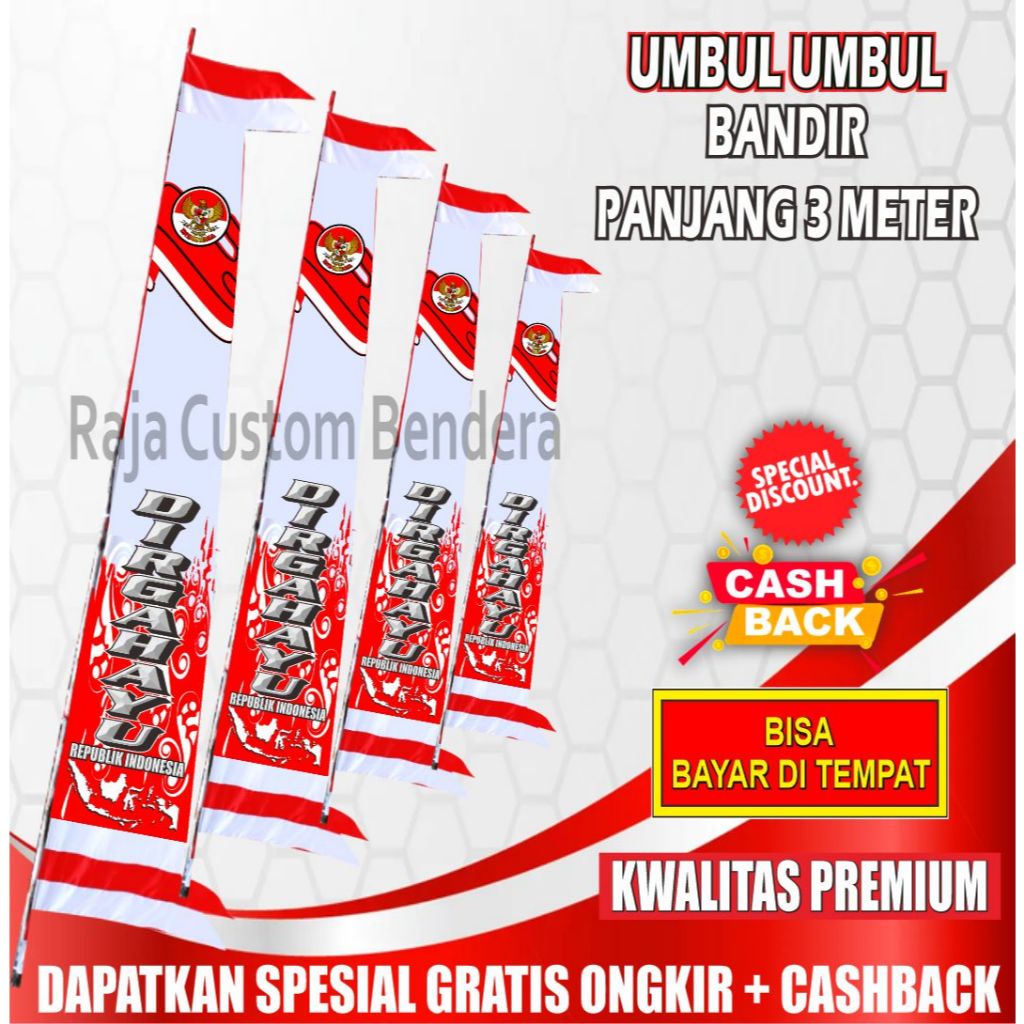 Jual umbul umbul terbaru / umbul umbul merah putih rempel /umbul umbul | Shopee Indonesia