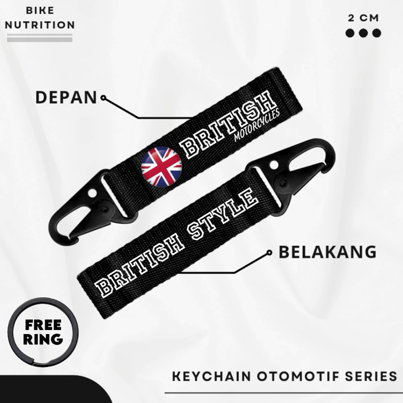 Jual GANTUNGAN KUNCI MOTOR CUSTOM BRITISH KEYCHAIN BRITISH KEYCHAIN ...