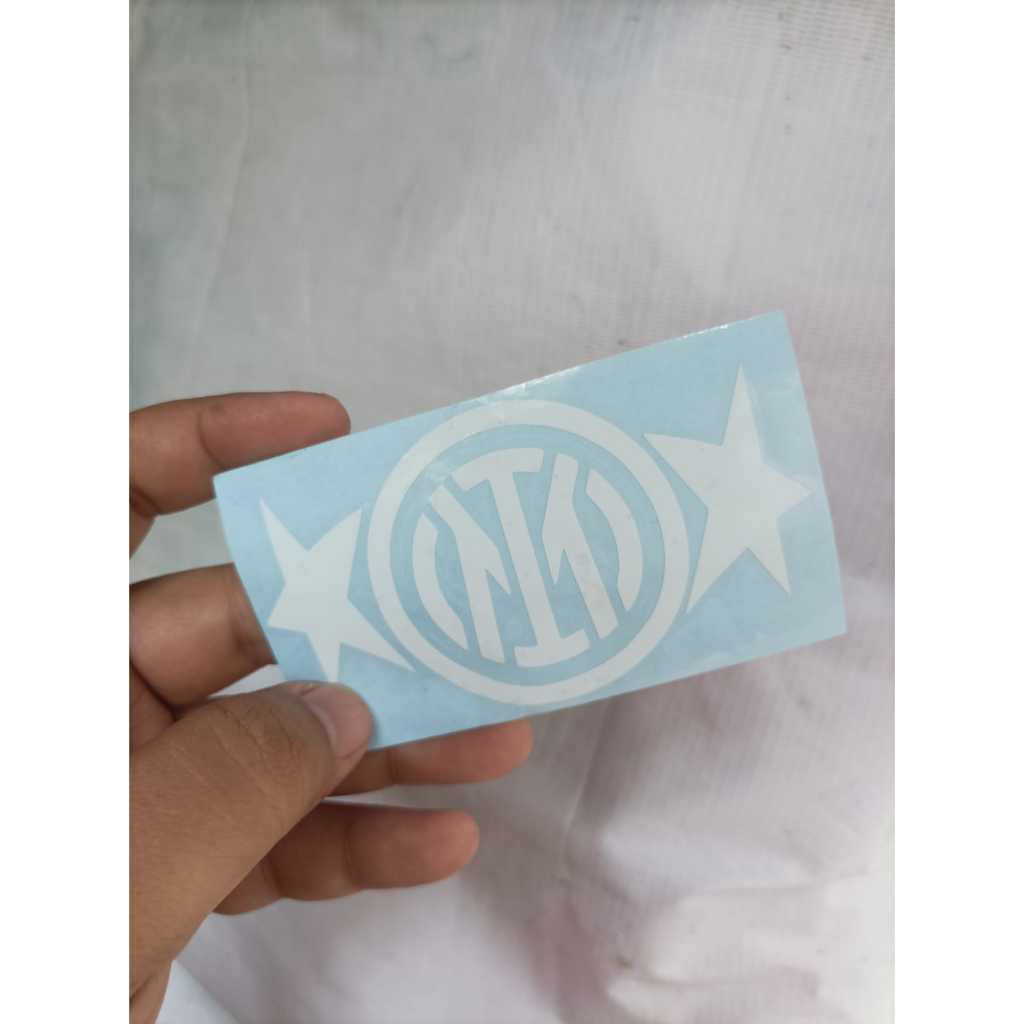 Jual Stiker Cutting Motor Logo Inter Milan Bintang Dua Besar | Shopee ...