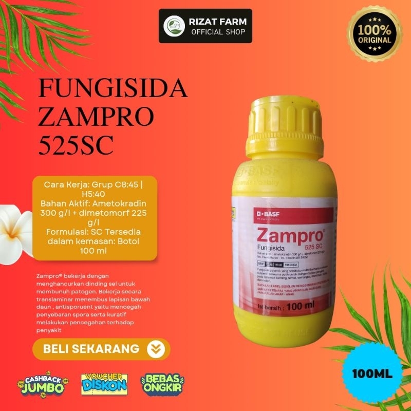Jual Fungisida ZAMPRO 525SC - 100 ml | BASF | Efektif Mengatasi ...