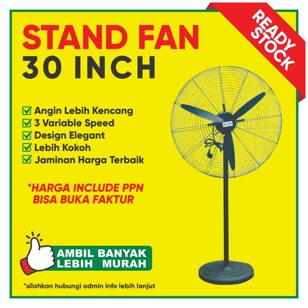 Jual Kipas Angin 30 Inch / Stand Fan 30 Inch / Original | Shopee Indonesia