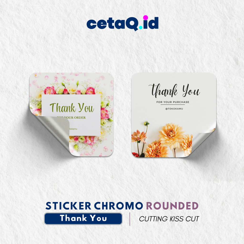 Jual Sticker Thank You [STICKER CHROMO - CUTTING ROUNDED - KISS CUT ...