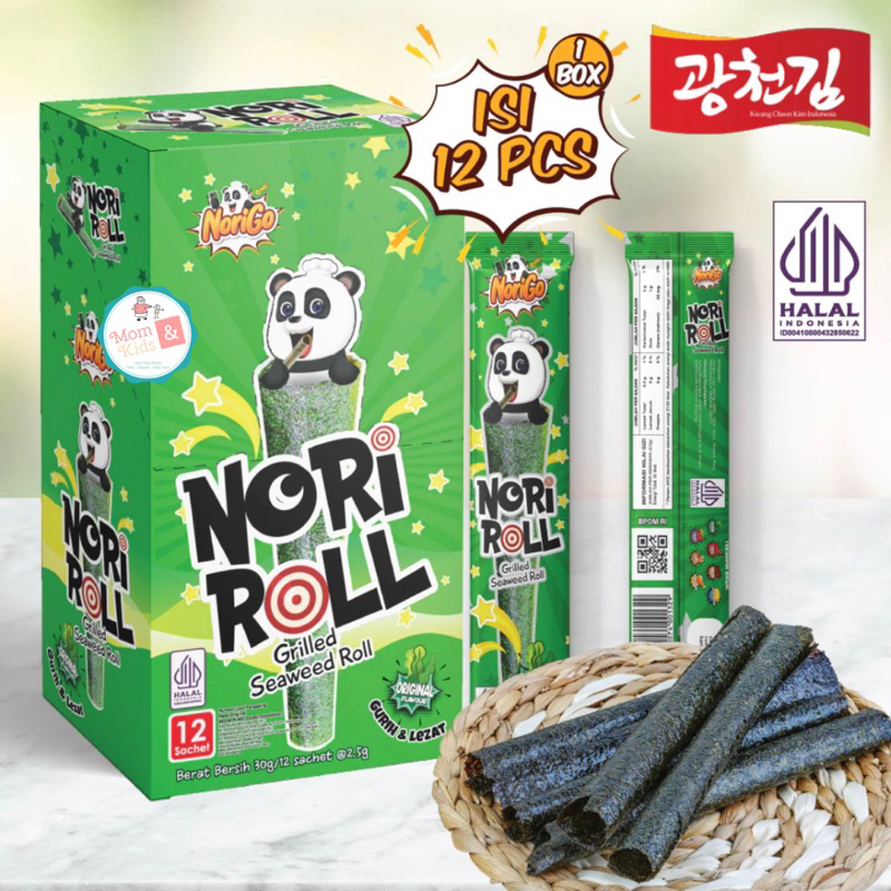 Jual NORIGO NORI ROLL GRILLED SEAWEED ROLL ( 1 BOX 12 PCS) | RUMPUT ...
