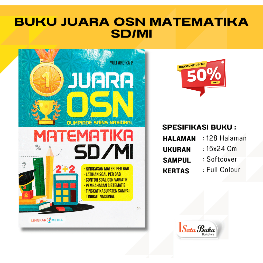 Jual Buku Juara OSN ( Oimpiade Sains Nasional ) MATEMATIKA - SD/MI Full Colour | Shopee Indonesia