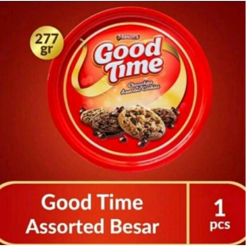 Jual Good Time Assorted kaleng Besar uk 277gram | Shopee Indonesia