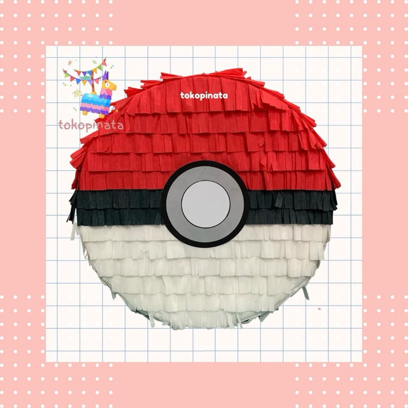 Jual Pinata Pukul Pokeball Pokemon / Pinata Pokemon Ball / Pinata Bola ...