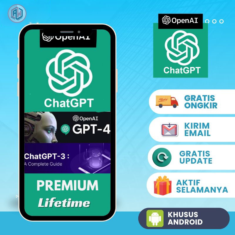 Jual CHATGPT 4 PREMIUM LIFETIME PERMANEN - Aplikasi Android AI | Shopee Indonesia