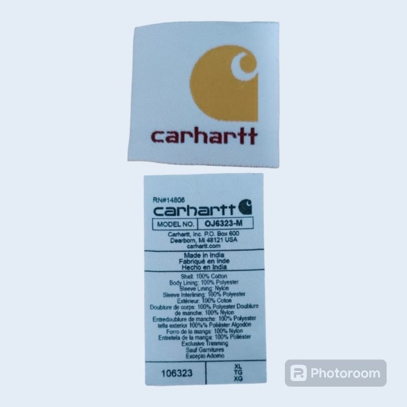 Jual label carhartt denim lined sherpa | Shopee Indonesia