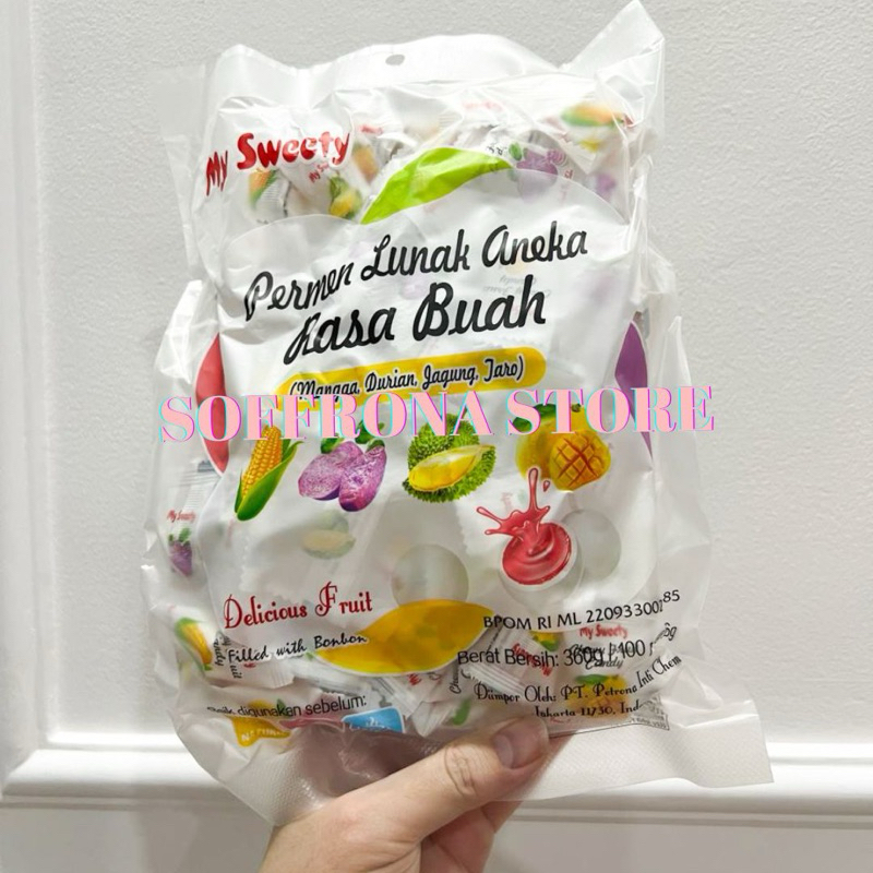 Jual Permen Lunak Viral Aneka Rasa Buah Kekinian Merek My Sweety ...