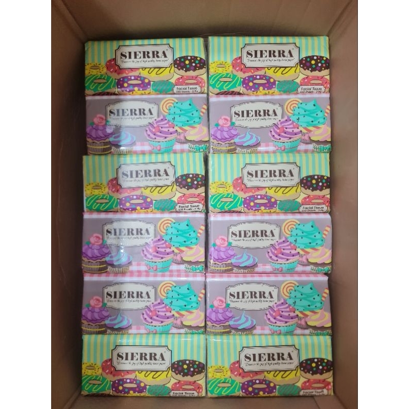 Jual Tissue SIERRA 250 sheets 2ply facial (murah) | Shopee Indonesia
