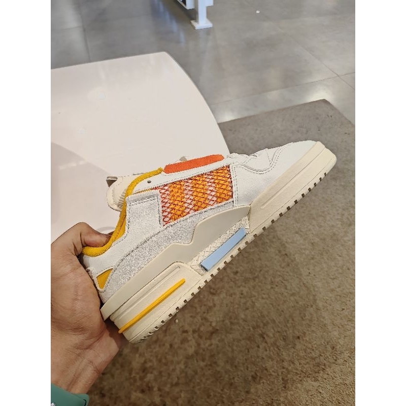 Jual Adidas Forum MOD Low (Cloud White / Crew Yellow / Orange) | Shopee ...
