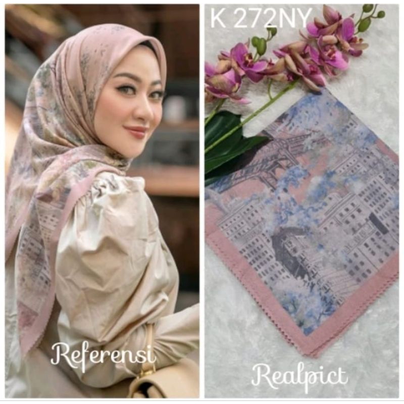 Jual Hijab Buttonscarves Jilbab Segi Empat Buttonscarves | Shopee Indonesia