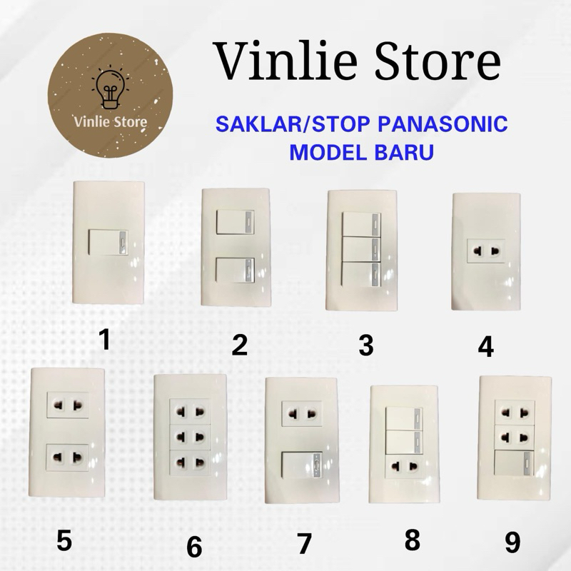 Jual PANASONIC PLAT GANG / SAKLAR / STOP KONTAK MODEL BARU NEW SERIES ...