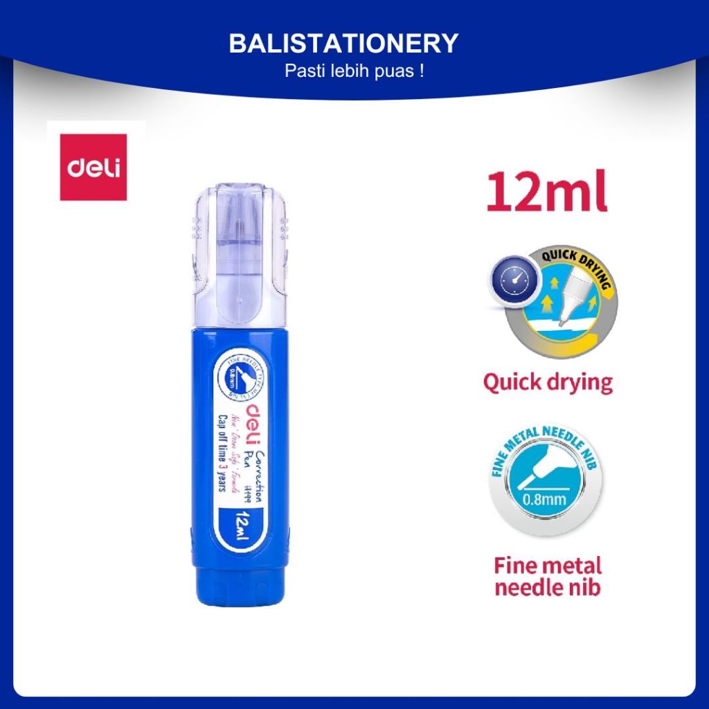 Jual Tipe X Cair / correction pen Deli CH19930 12 ml | Shopee Indonesia