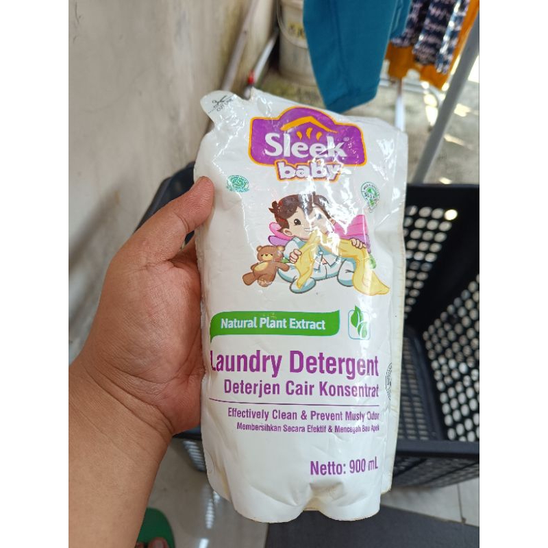 Jual sleek baby laundry deterjen 900ml | Shopee Indonesia