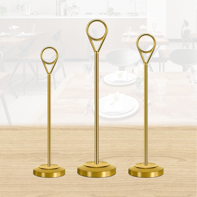 Jual 25cm Table Number Menu Stand Tiang Nomor Meja Atau Card Holder ...