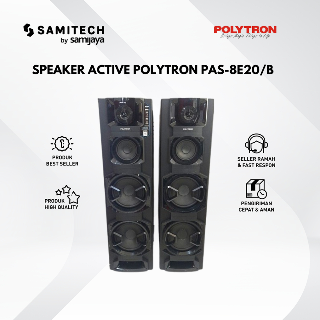 Jual SPEAKER ACTIVE POLYTRON PAS-8E20/B PAS 8E20 BLACK BLUETOOTH | Shopee Indonesia