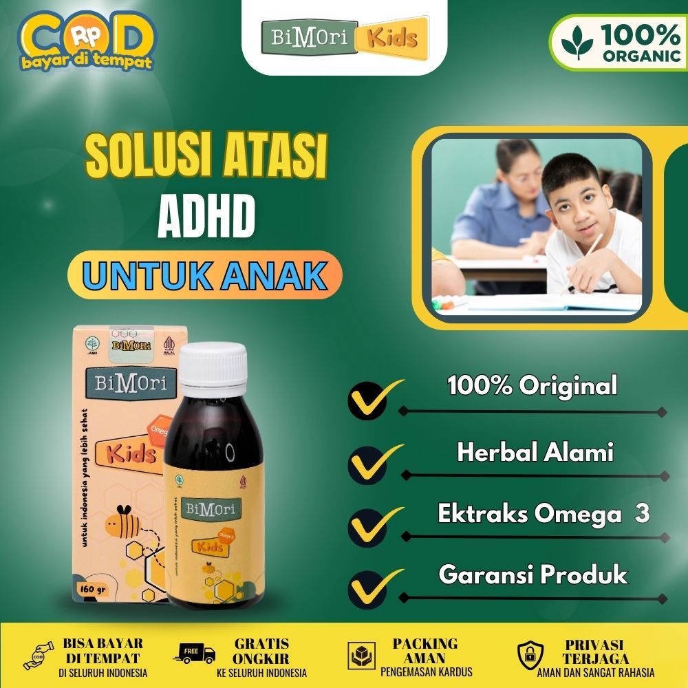 Jual BIMORI KIDS Adhd Vitamin Penderita Autisme, Autism, Meredakan ...