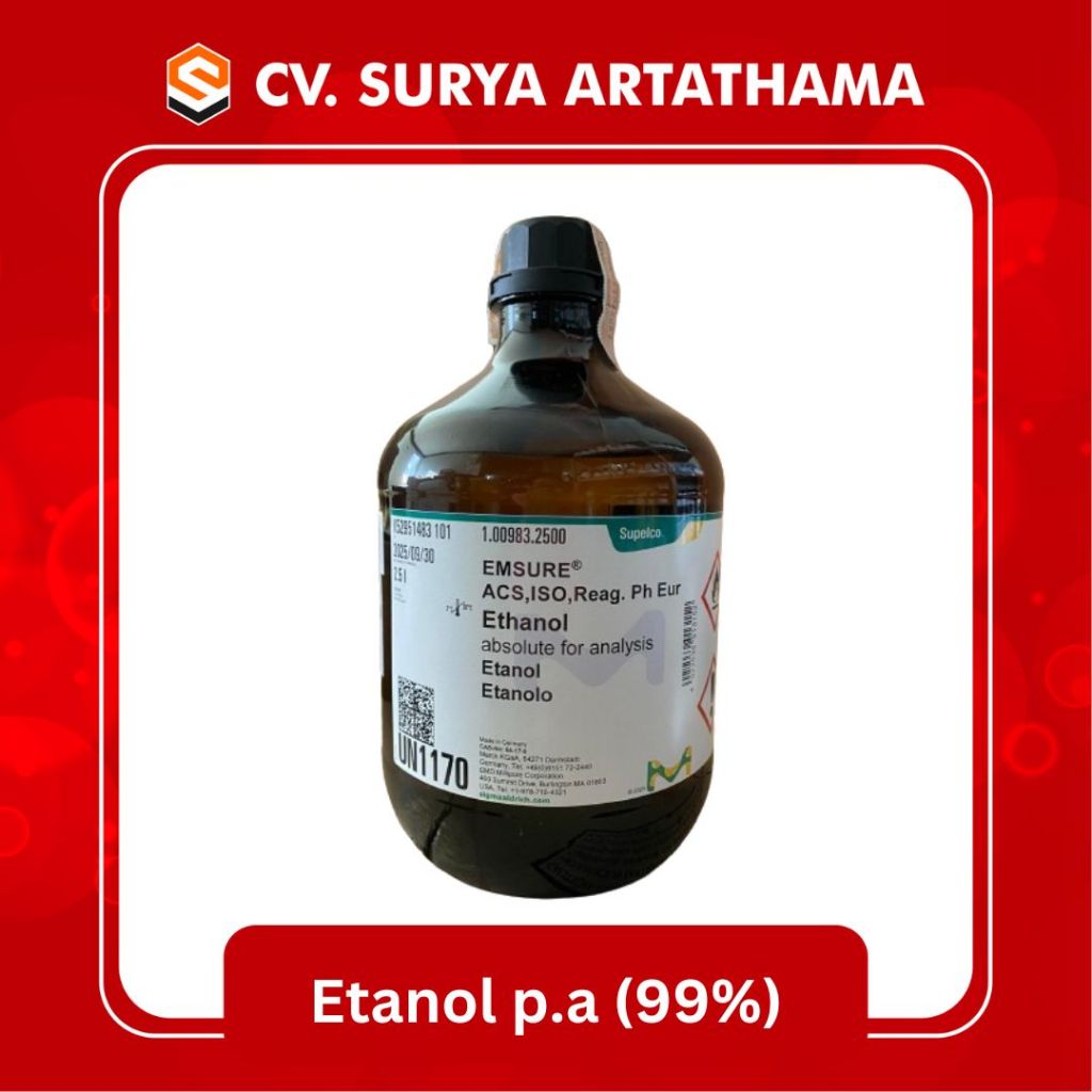 Jual ETHANOL Pro Analis / ALKOHOL ABSOLUTE MERCK | Shopee Indonesia