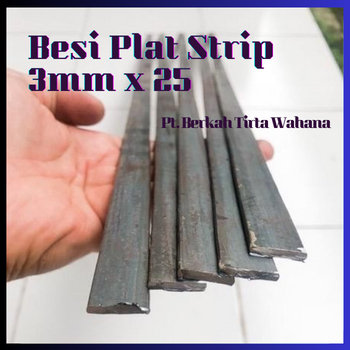 Jual Besi Plat Strep, Plat Strep Besi, Besi Gepeng Lebar 3mm x 25 ...
