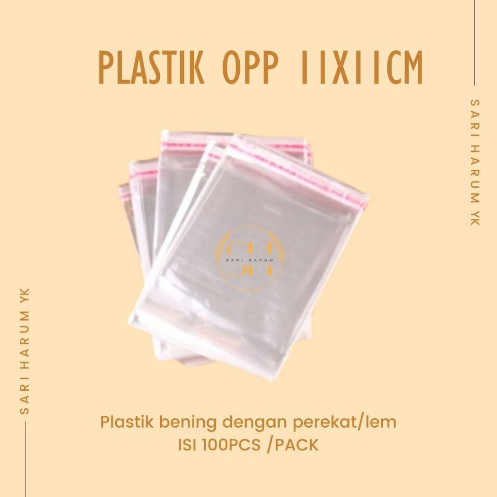 Jual Plastik opp size 11x11 cm | pelastik opp | Shopee Indonesia