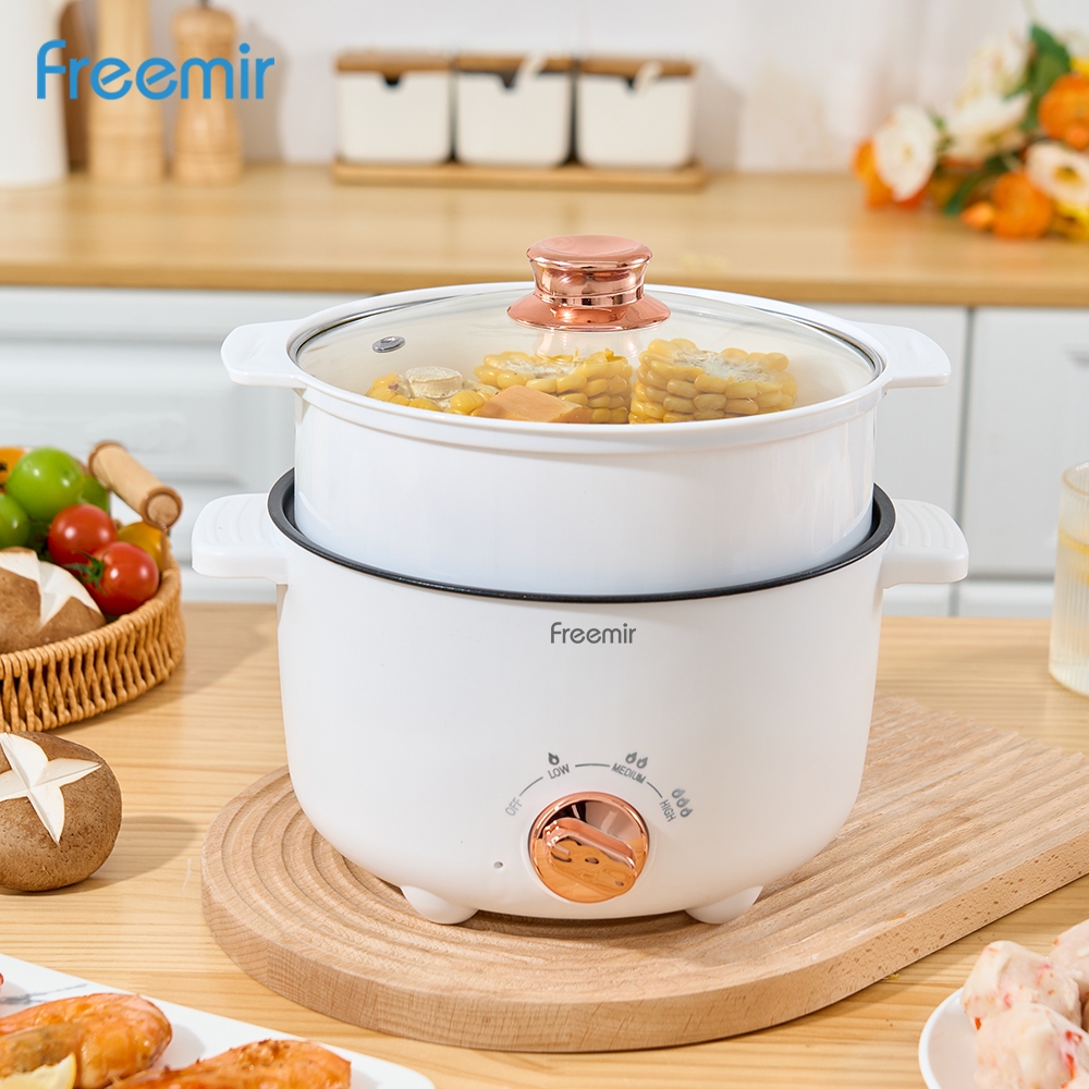 Jual [Tersertifikasi] freemir Panci Listrik Serbaguna Multifungsi ...